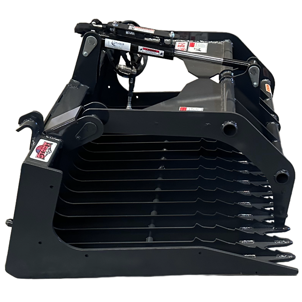 Stout 55-3 Light Duty 3" Tine Spacing Utility Rock Bucket Grapple w/Jo
