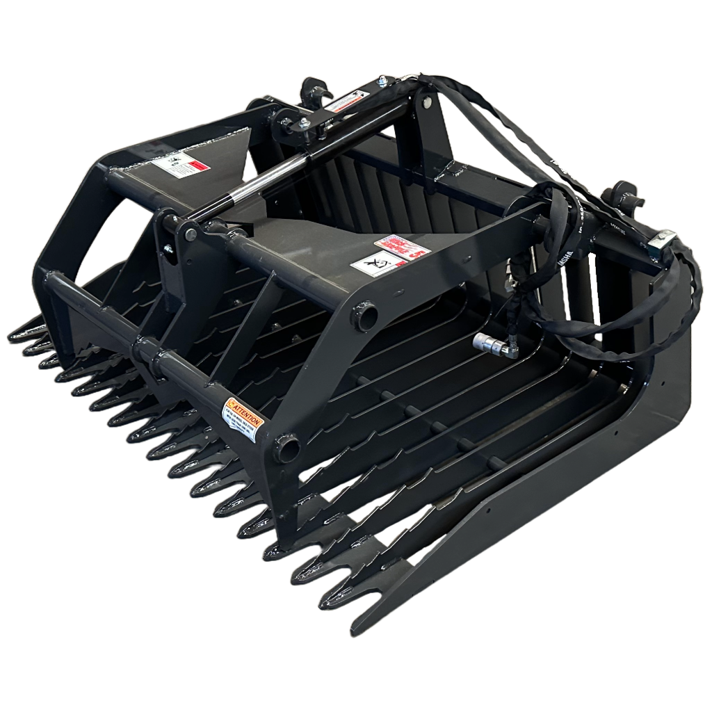Stout 55-3 Light Duty 3" Tine Spacing Utility Rock Bucket Grapple w/Jo