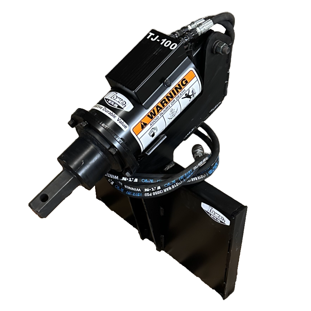 Lowe Mini Mount TJ-100 Planetary Auger 2" Hex Drive with Mounting Plat