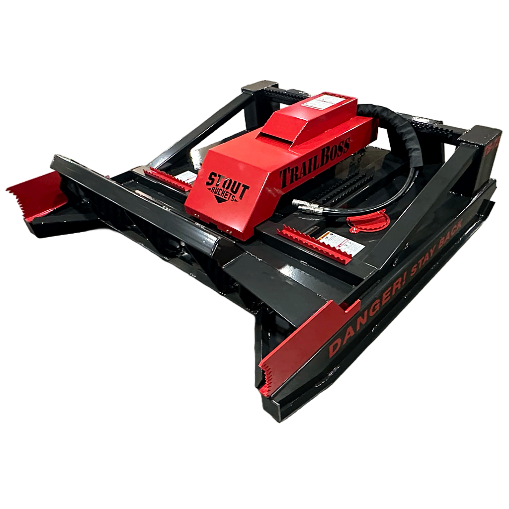 Stout TrailBoss 72" Brush Cutter with Skid Steer Quick Attach