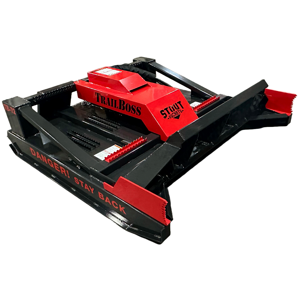 Stout TrailBoss 72" Brush Cutter with Skid Steer Quick Attach